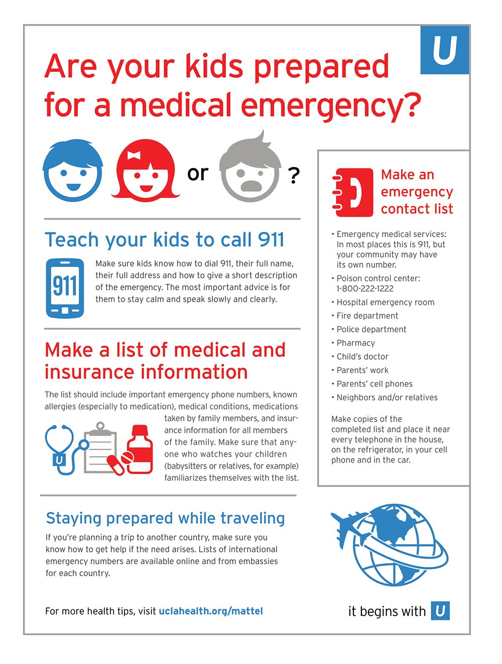 Health Tips for Parents – prepare your kids for a medical emergency ...