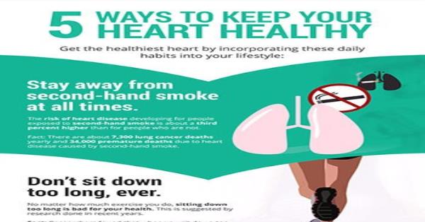 5 Ways to Keep your Heart Healthy Infographic Infographics ...