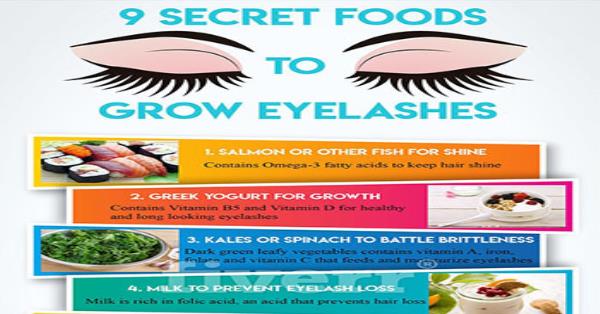 9 Secret Foods to Grow Eyelashes Infographic Infographics ...