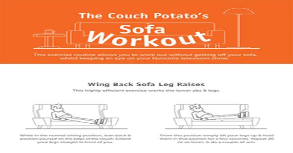 The Couch Potato’s Sofa Workout Infographic Infographics ...