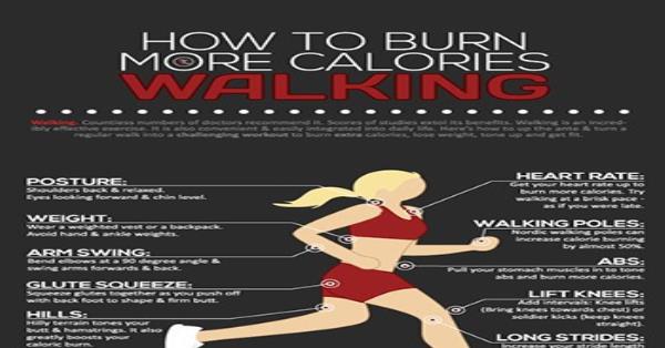How To Burn More Calories Walking Infographic Infographics ...