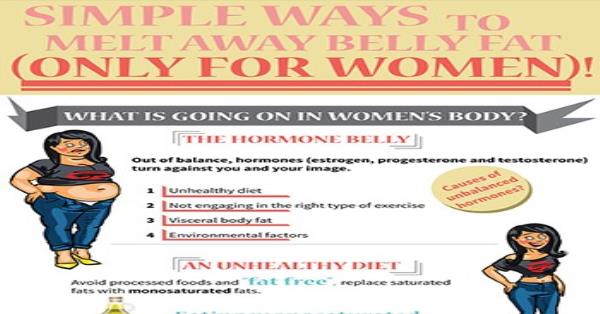 Simple Ways For Women to Melt Away Belly Fat Infographic Infographics ...