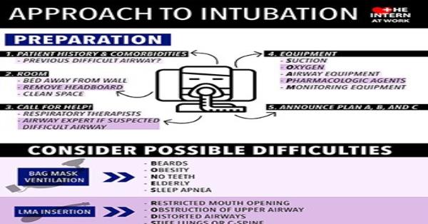 Approach to Intubation Infographic Infographics | Medicpresents.com