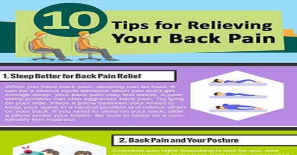 10 Tips for Relieving Your Back Pain Infographic