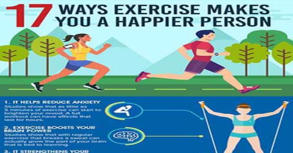 17 Ways Exercise Makes You a Happier Person Infographic