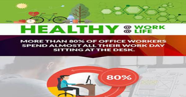 Healthy at Work and Healthy at Life Infographic