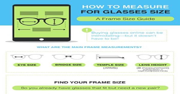 How To Measure For Glasses Size – A Frame Size Guide Infographic ...
