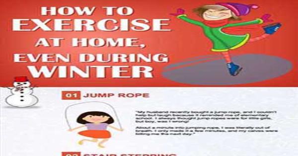How to Exercise at Home During Winter Infographic Infographics ...