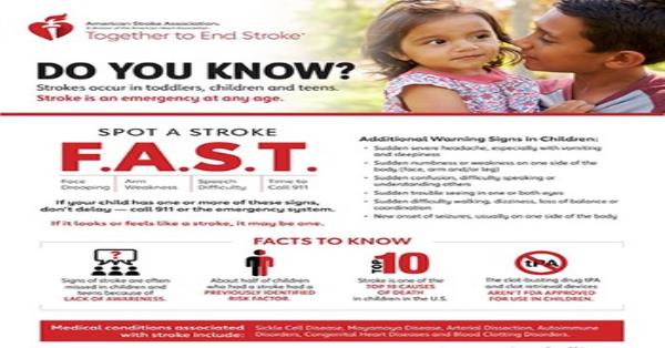 Pediatric Stroke Infographic by AHA Infographics | Medicpresents.com