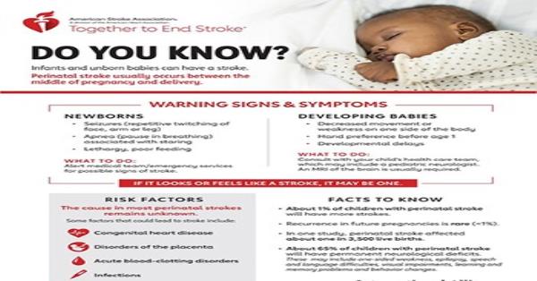 Perinatal Stroke Infographic by AHA Infographics | Medicpresents.com
