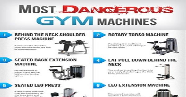 Most Dangerous Gym Machines Infographic Infographics | Medicpresents.com