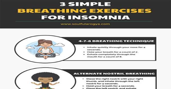 3 Simple Breathing Exercises for Insomnia Infographic Infographics ...