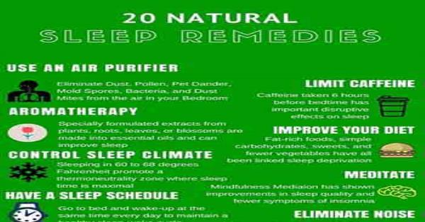 20 Natural Sleep Remedies Infographic Infographics | Medicpresents.com