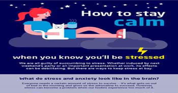 How to Stay Calm When You Know You will Be Stressed Infographic ...