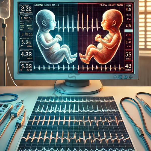 Fetal Monitoring and Assessment Free Medical Stock Image