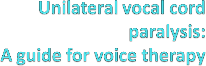 Vocal Cord Paralysis Ppt