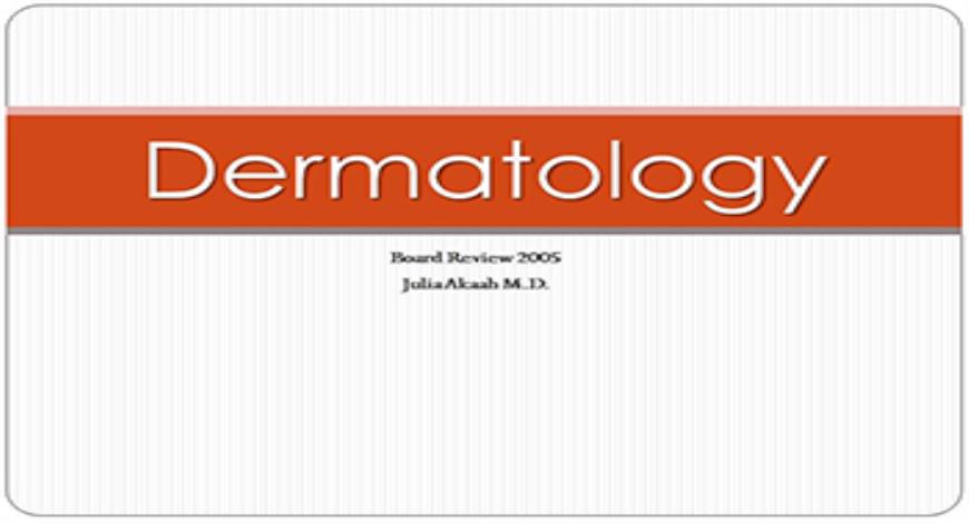 Download Free Medical Dermatology PowerPoint Presentation