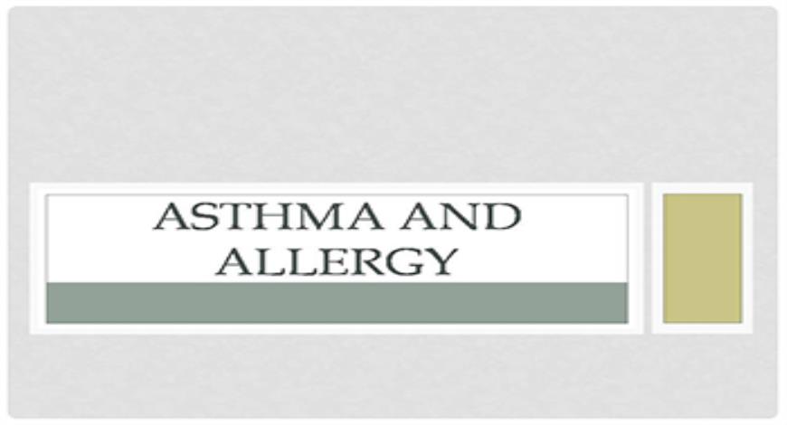 Download Free Medical Asthma And Allergy PowerPoint Presentation