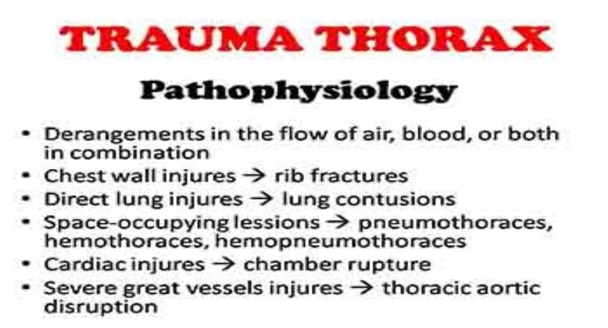 Trauma Thorax Pathophysiology Medical Presentation