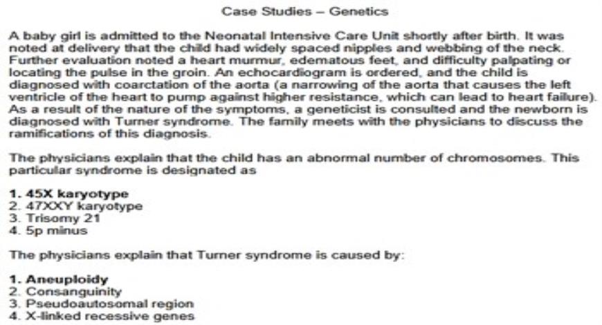 Download Medical Notes on Genetics Case Studies